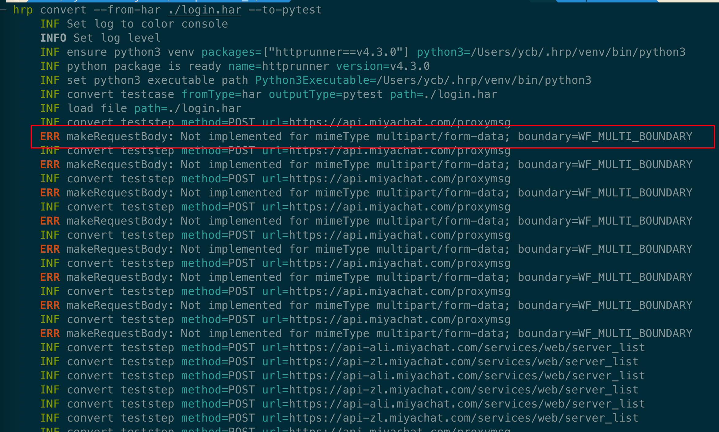 执行hrp Convert 10har To Pytest没有生成对应的用例文件 · Issue 1621 · Runnerrunner · Github 0112
