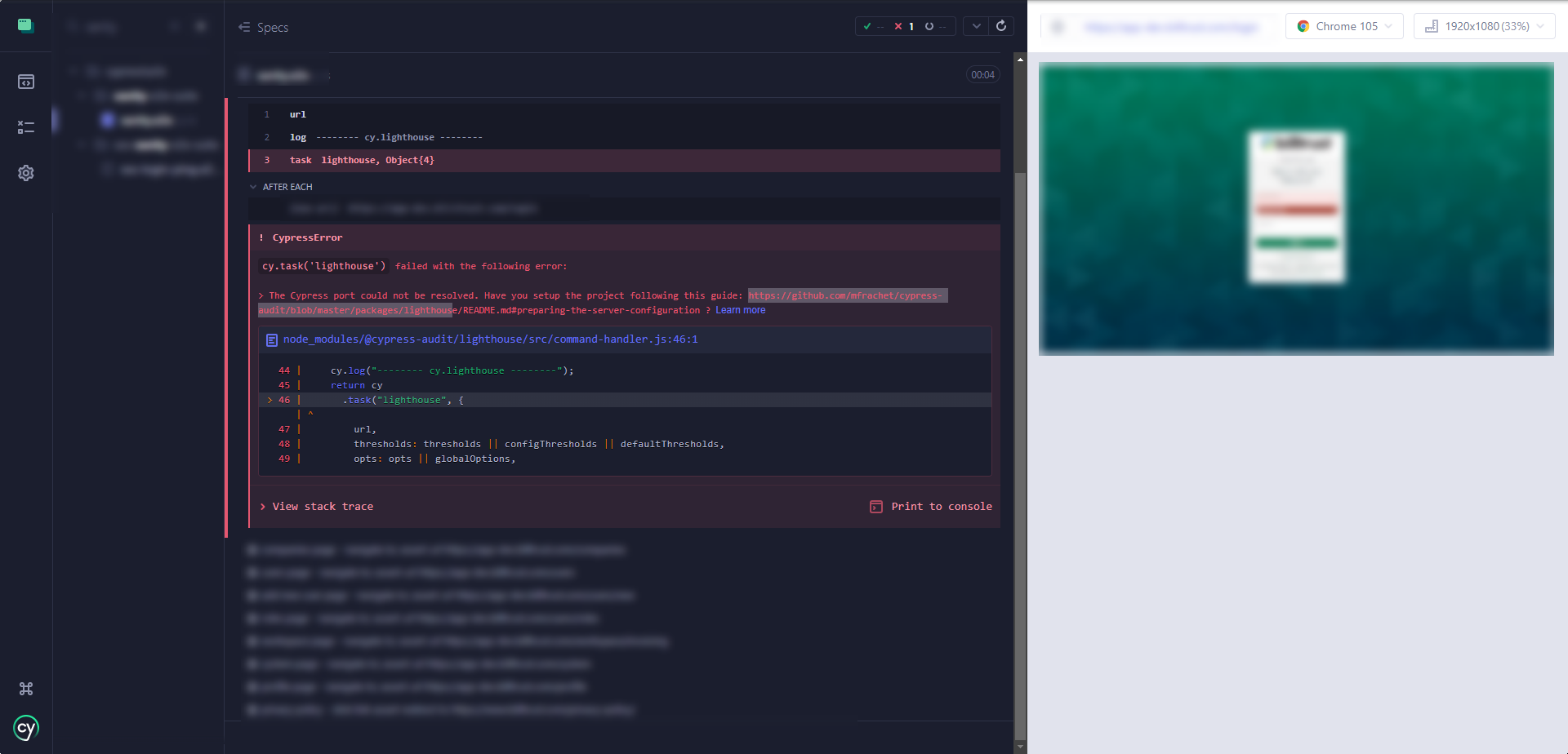 The Cypress port could not be resolved. Have you setup the project following this guide: · Issue ...