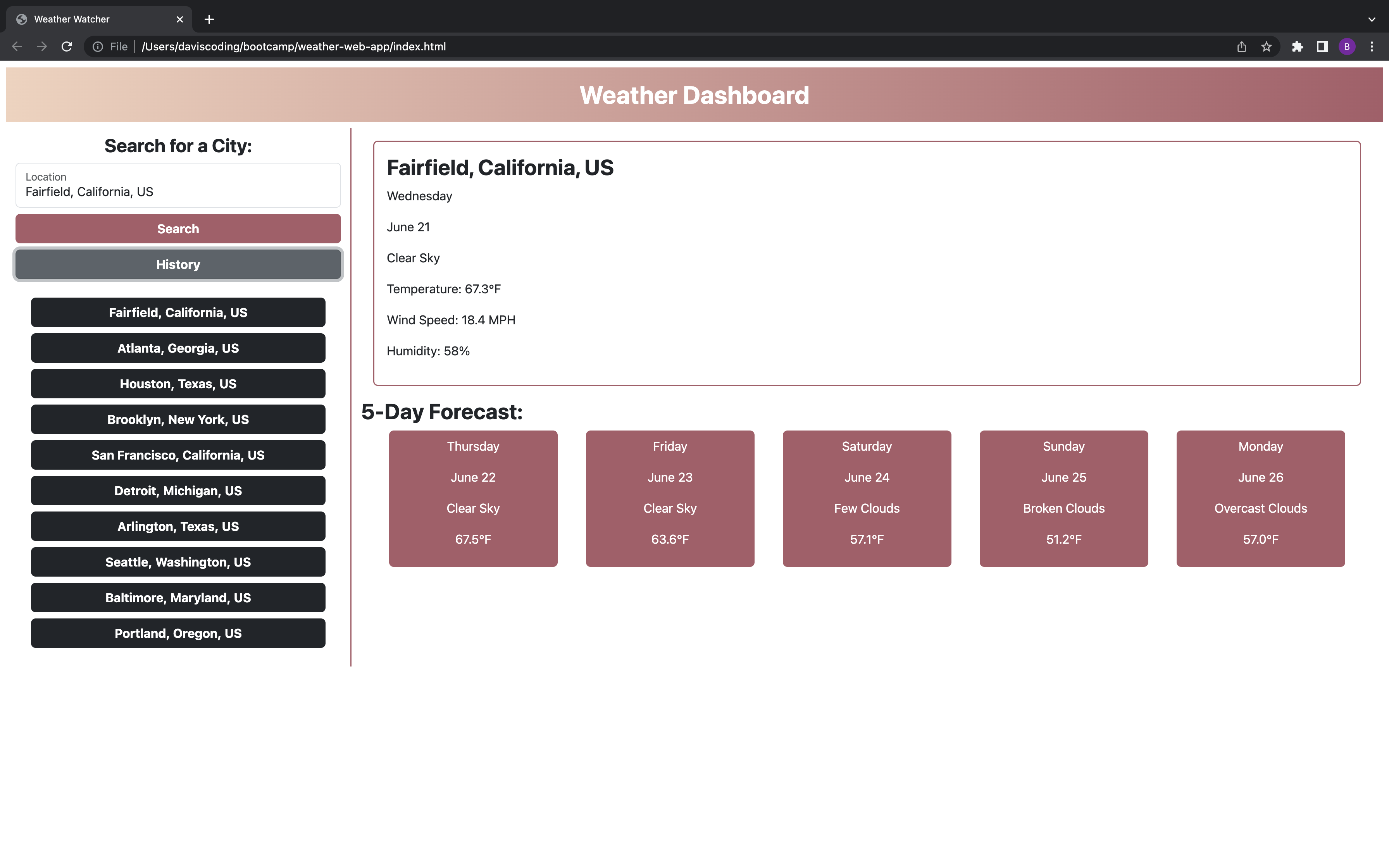 GitHub - byronontheboard/weather-web-app