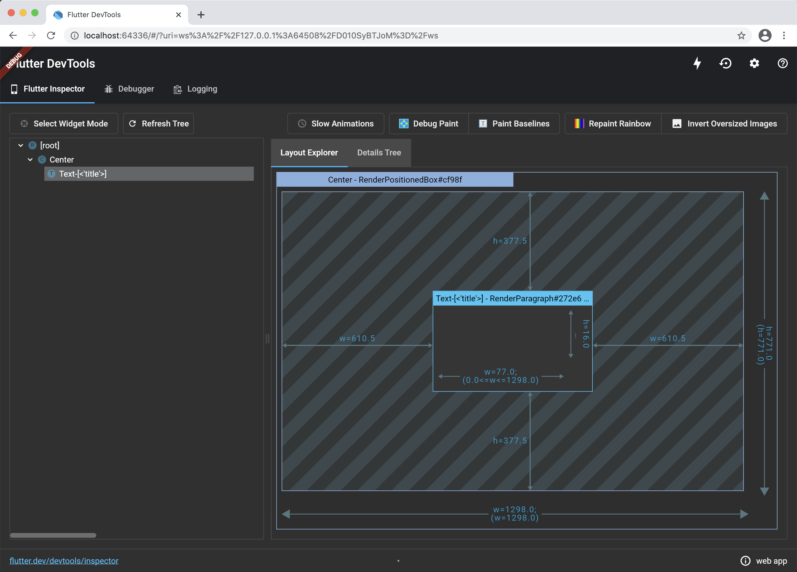 Enable layout explorer in widget inspector on web platform · Issue #2832 · flutter/devtools · GitHub