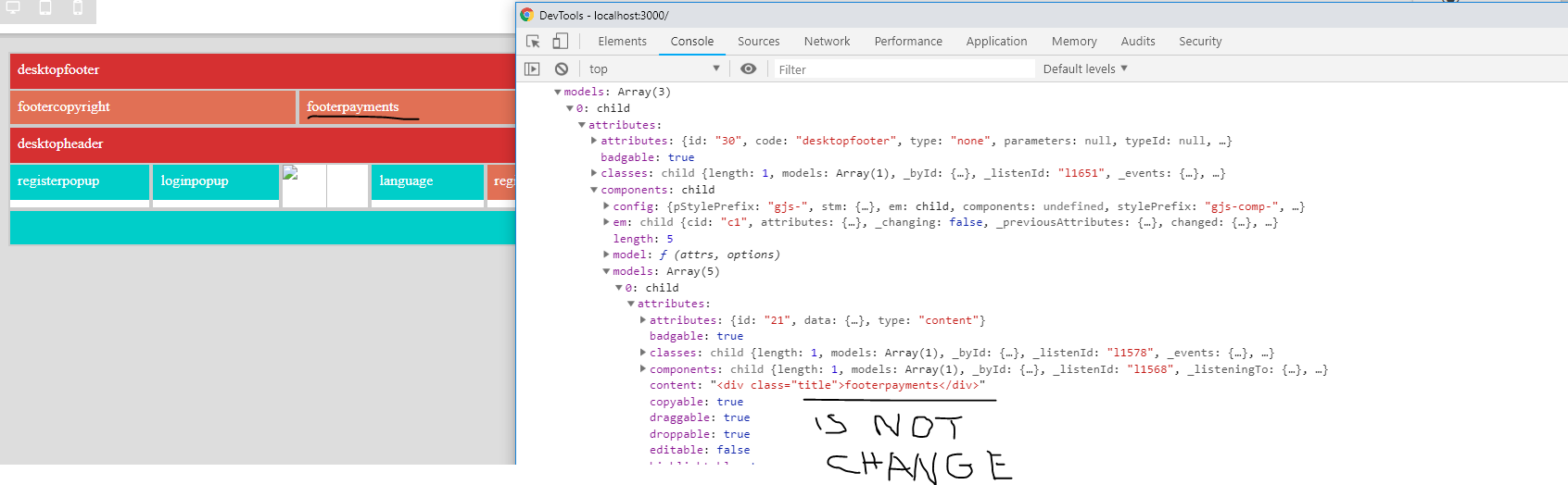 Child components are not tracked in models ?? · Issue #1618 · GrapesJS/grapesjs · GitHub