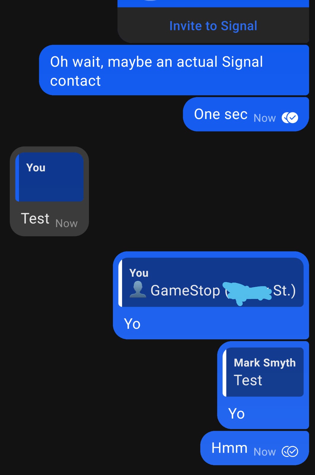 Shared contact name on incoming quote not shown · Issue #11656 · signalapp/Signal-Android · GitHub