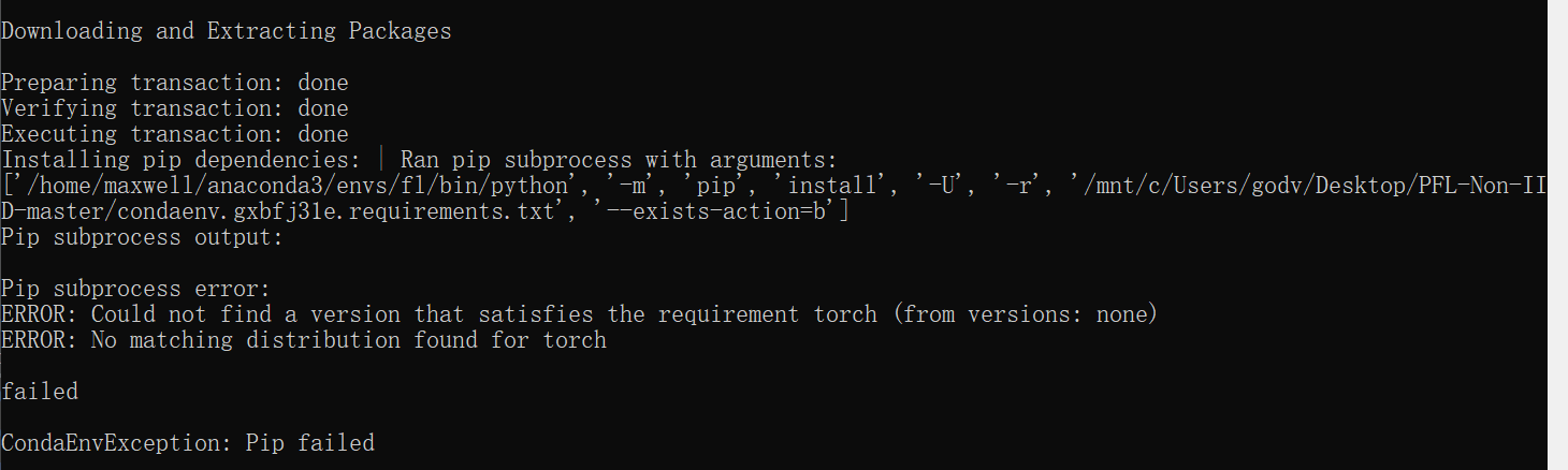 再linux系统中，我使用conda env create -f env_cuda_latest.yaml命令来安装环境，却出现如下错误 ...