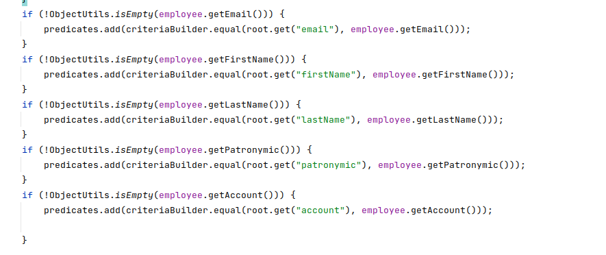 Поиск осуществляется по точному совпадению · Issue #15 · turaldinio/ProjectManagementService ...