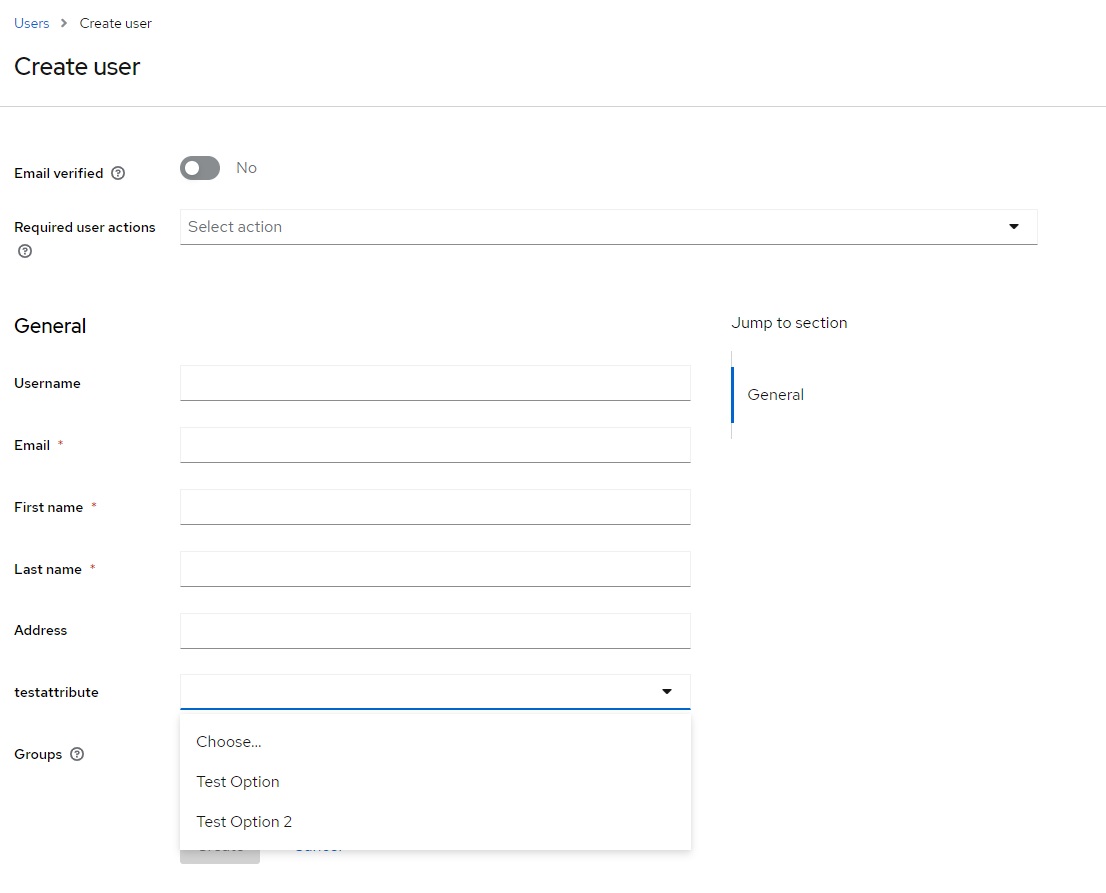 Declarative User Profile options validator dropdown list not displaying for self registration ...