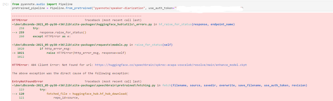 Not able to download "Speaker-Diarization" pipeline · Issue #1402 · pyannote/pyannote-audio · GitHub