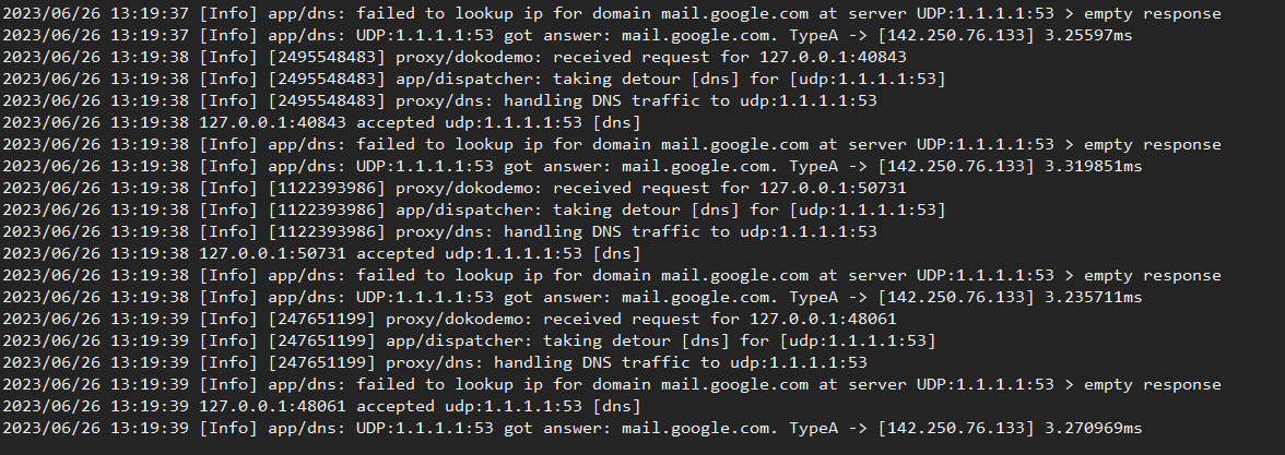短时间内连续查询内置DNS时返回空结果 · Issue #2248 · XTLS/Xray-core · GitHub