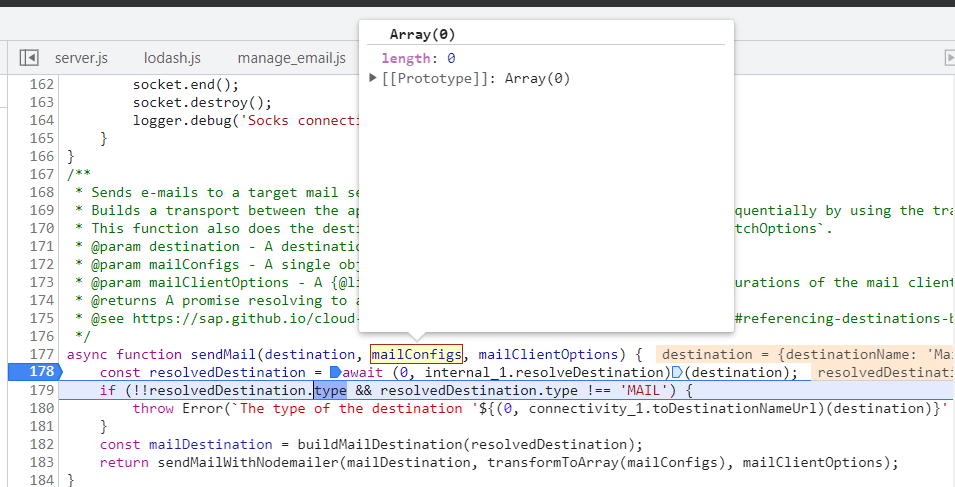 Multiple Emails Getting Transformed Into An Empty Array · Issue 3765 · Sapcloud Sdk Js · Github