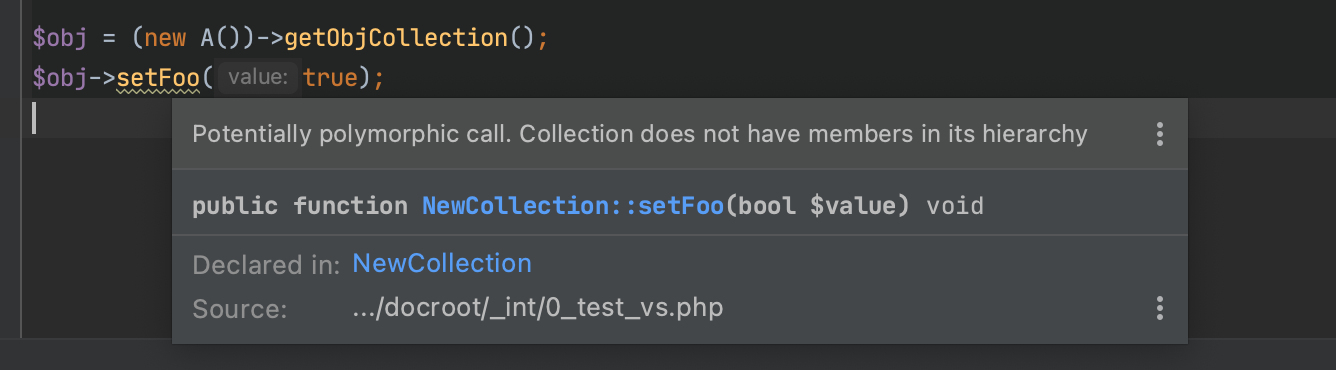 Improved overwritten class suggestions: Potentially polymorphic call · Issue #1569 · bmewburn ...