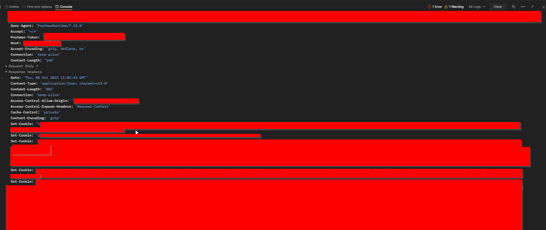 Flows - Response Header object isn't displayed fully · Issue #12381 · postmanlabs/postman-app ...