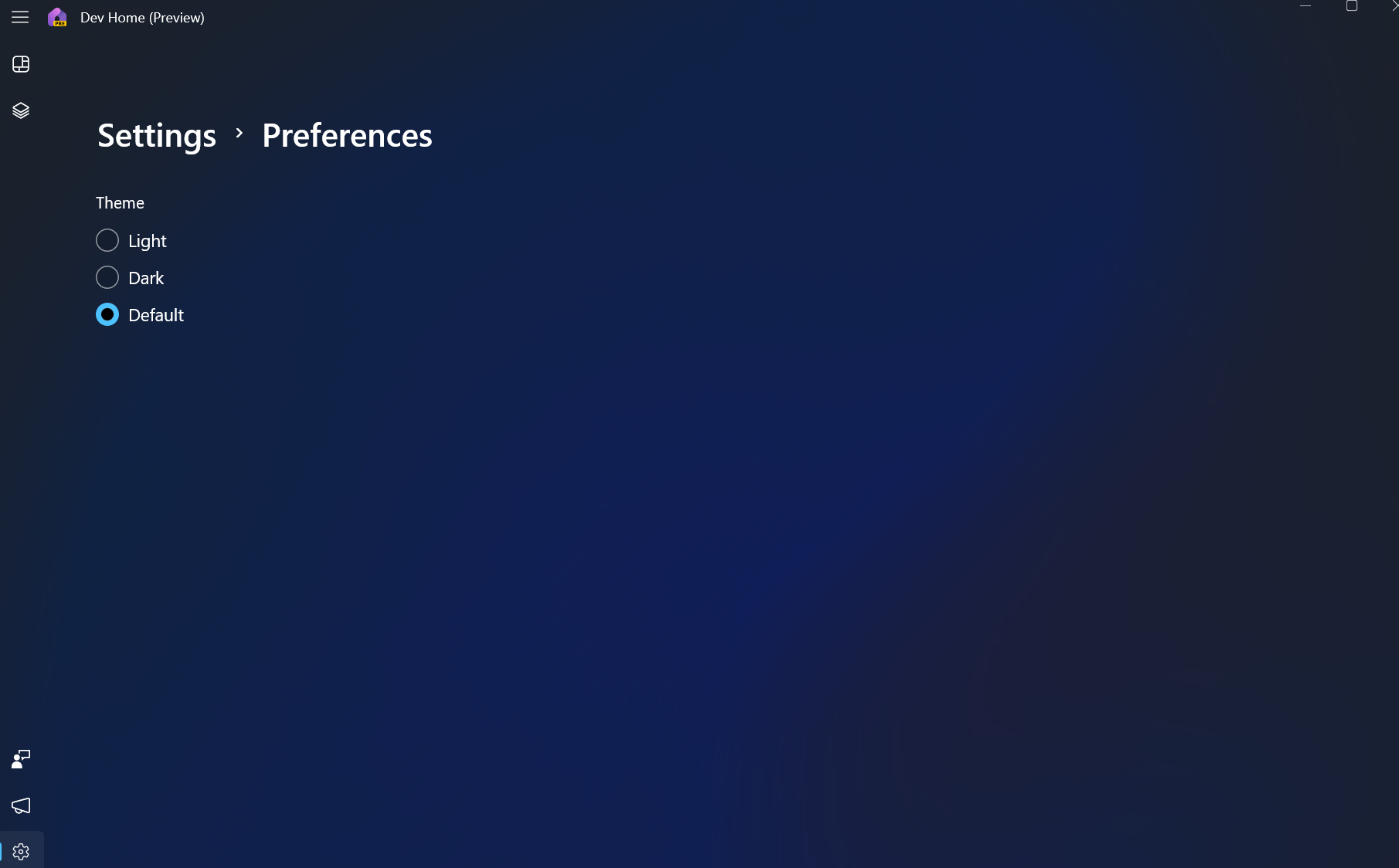Settings Preference page out of spec · Issue #1142 · microsoft/devhome · GitHub