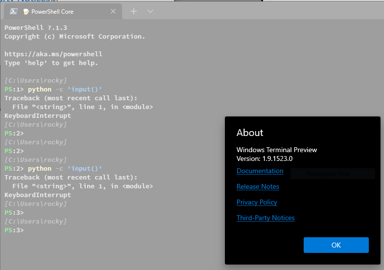 ^C stop whole PowerShell · Issue #15195 · PowerShell/PowerShell · GitHub