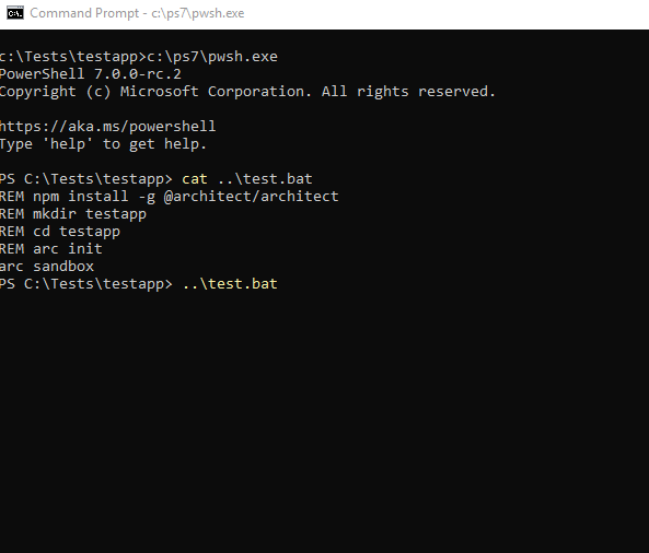 Powershell 7: half terminated 'cmd' (run from pwsh) makes pwsh ignore every second key stroke ...