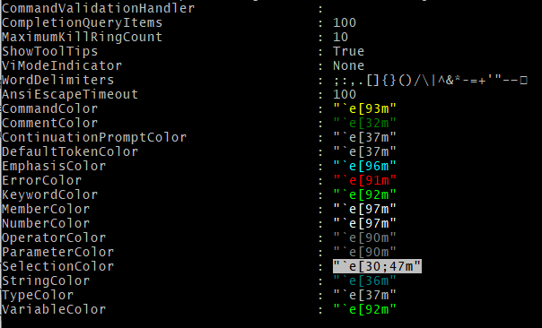 PSReadline sets unusable colours With RC3 · Issue #1367 · PowerShell/PSReadLine · GitHub