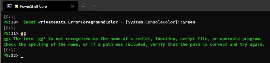 PSReadLine Colors not setting for "Error" (always black text) · Issue #1904 · PowerShell ...