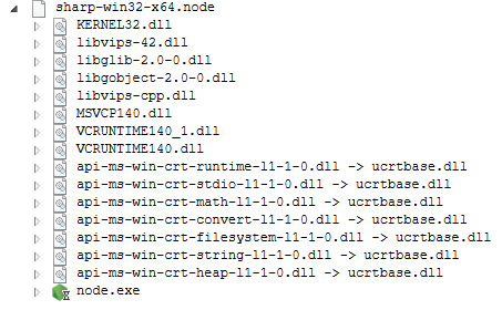 Enhancement: statically link Windows C++ runtime · Issue #3086 · lovell/sharp · GitHub