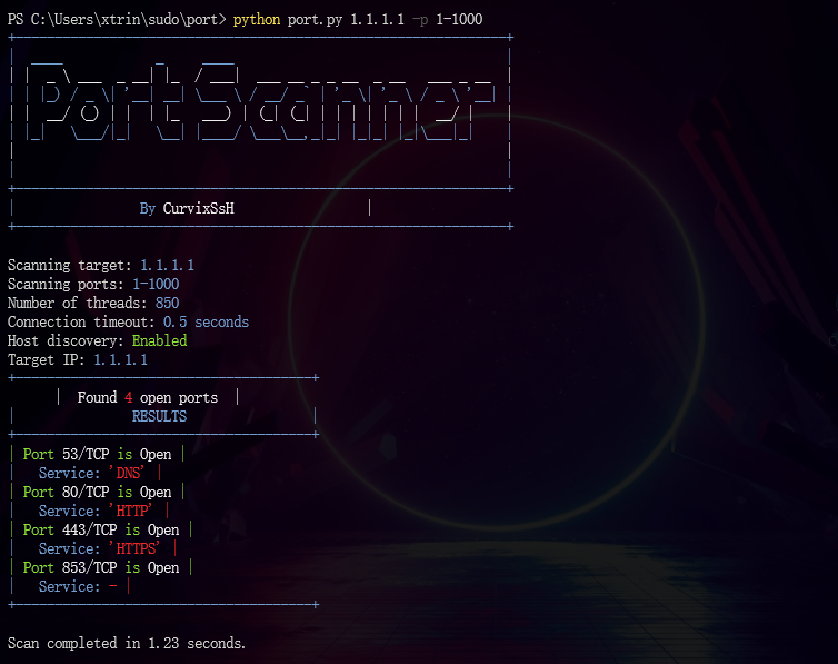 GitHub - CurvixSsH/ports-scanner: Realiza un escaneo de los 65535 puertos en menos de 45 ...