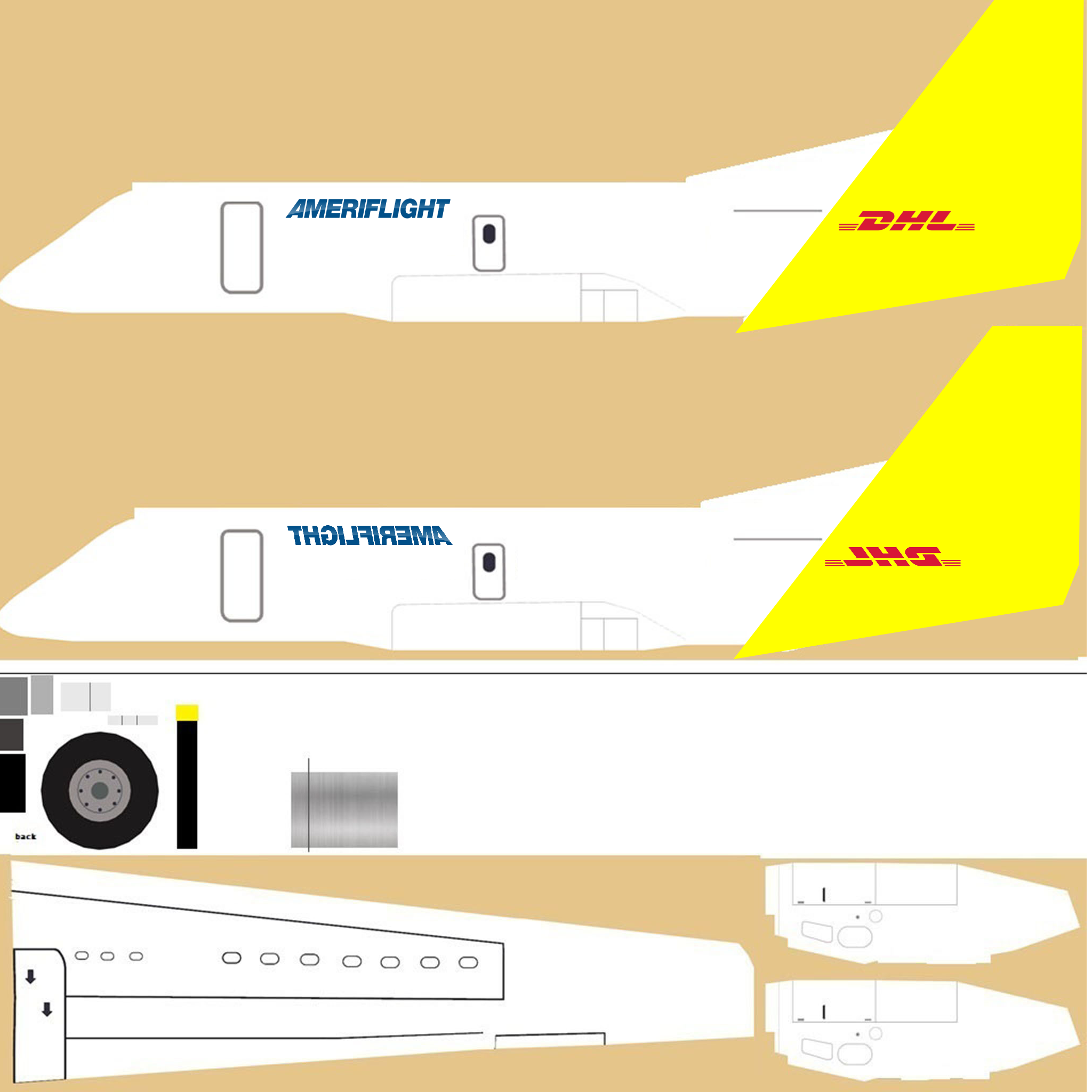 Request: Frenchbee A359/DHL-Ameriflight SAAB 340 · Issue #388 · kolos26 ...