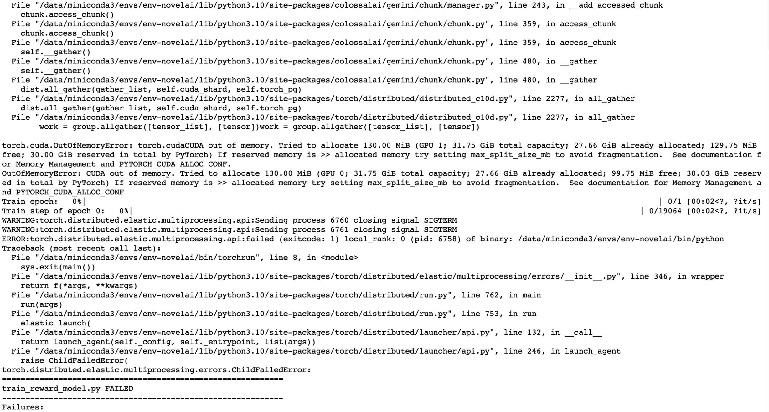 Bug Chatgpt Oom Of Opt 6b7 · Issue 3100 · Hpcaitechcolossalai · Github