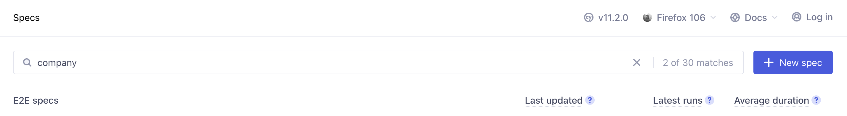 The Specs Search Term Keeps Coming Back After Clearing It · Issue 24979 · Cypress Iocypress 4462