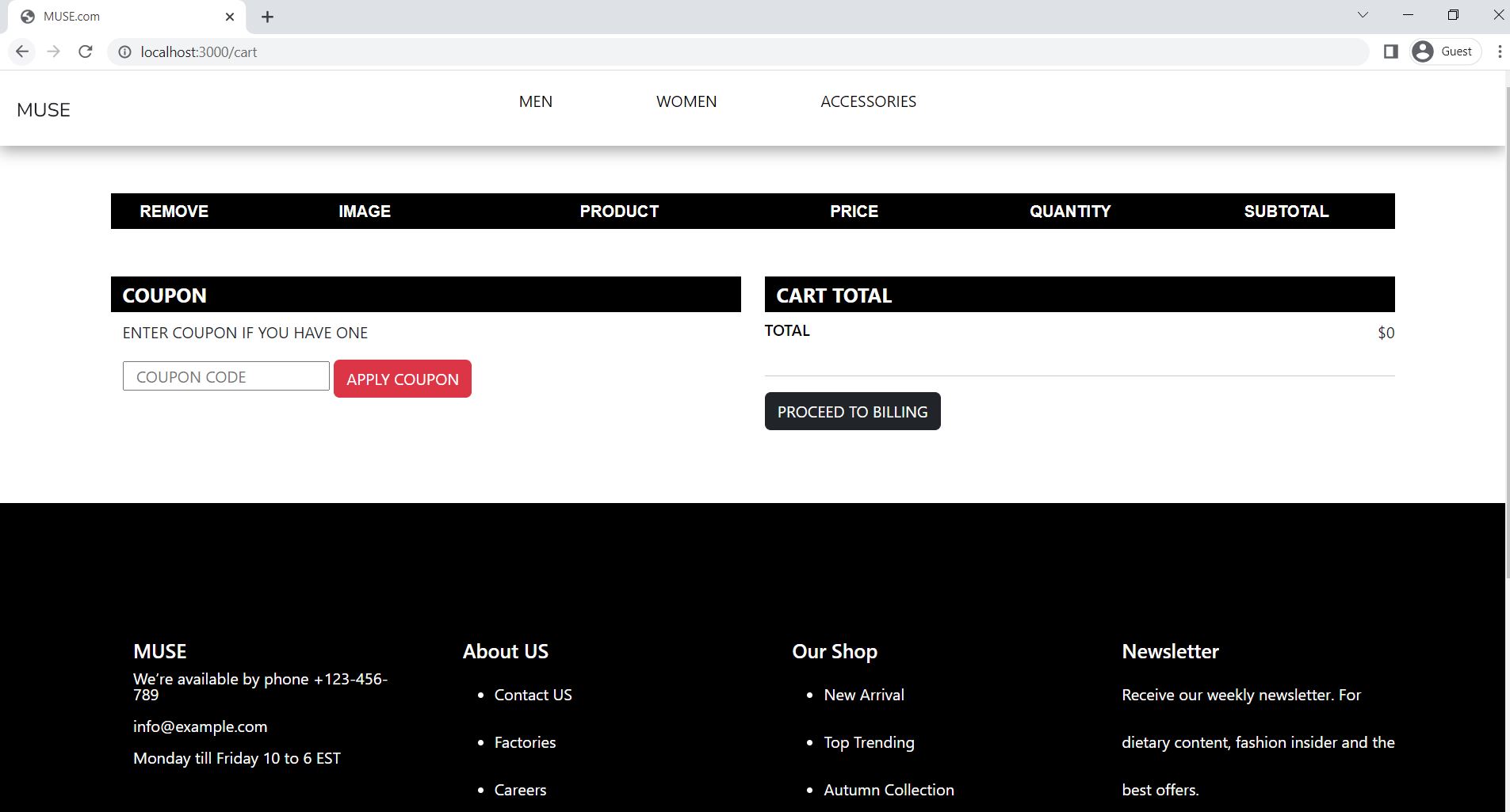 GitHub - mubinsaeed/Muse-Ecommerce-website-: Muse is clothing brand website having categories of ...