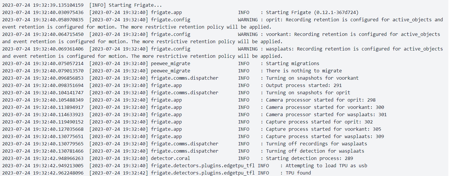 [Support]: frigate state goes error for a few seconds and then back into running · Issue #7284 ...