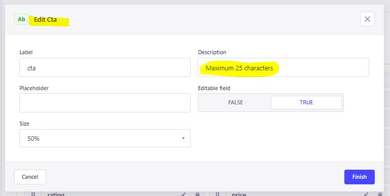 “Description” is not showing under the field when “Maximum length” is set to the field · Issue ...