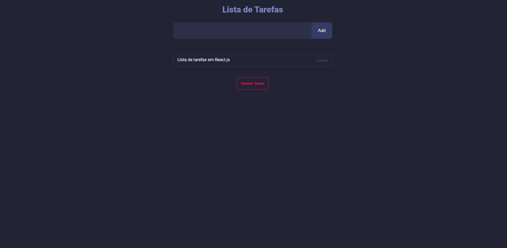 GitHub - JohnatanChagas/React-lista-de-tarefas1