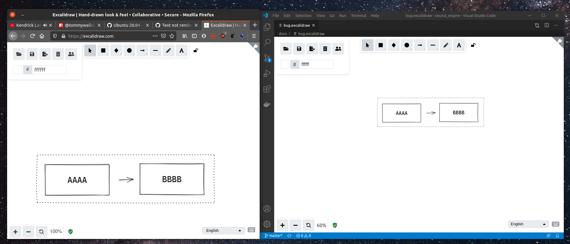 Ubuntu 20.04 - Node v12.18.0 - Text not rendering · Issue #1 · tommywalkie/excalidraw-cli · GitHub