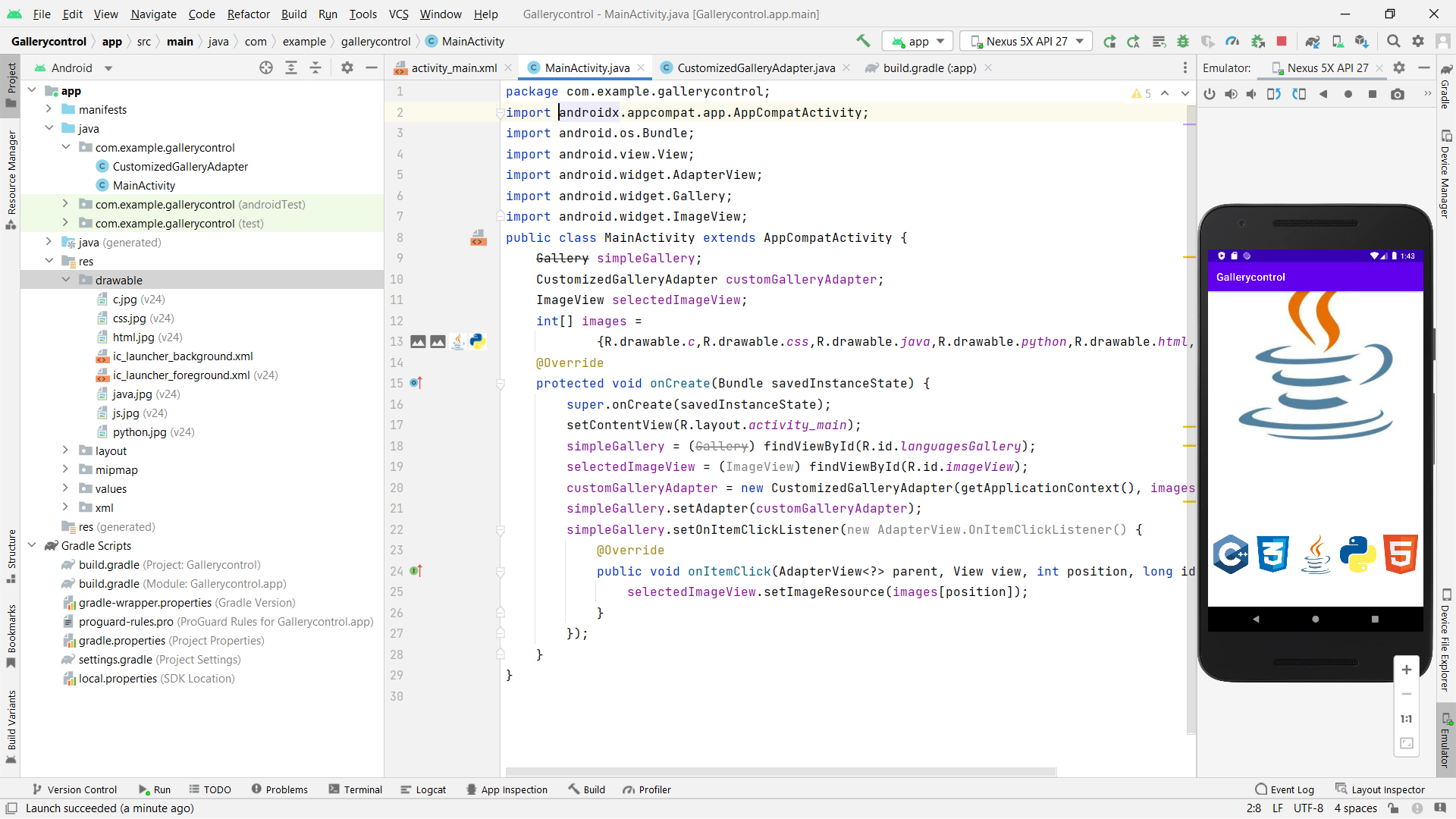 GitHub - Poojariyaa/GalleryControl