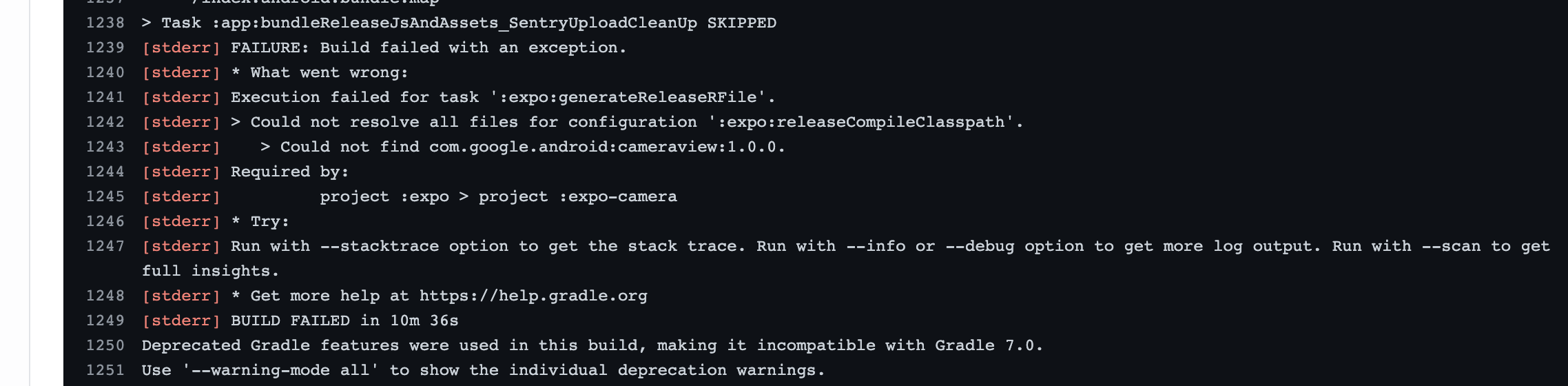 [expo-camera][eas] Could not find com.google.android:cameraview · Issue #15483 · expo/expo · GitHub