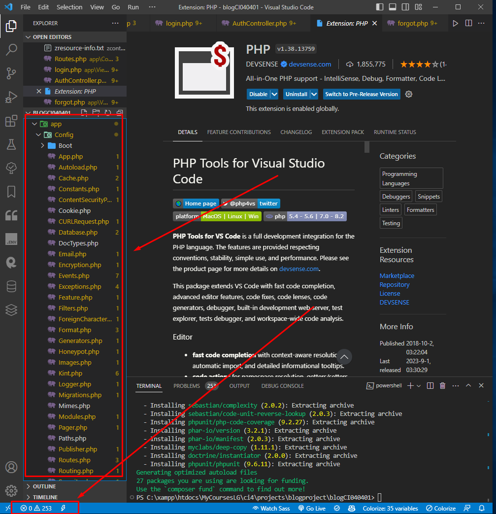 Version 1.38.13759 is not working · Issue #388 · DEVSENSE/phptools-docs · GitHub