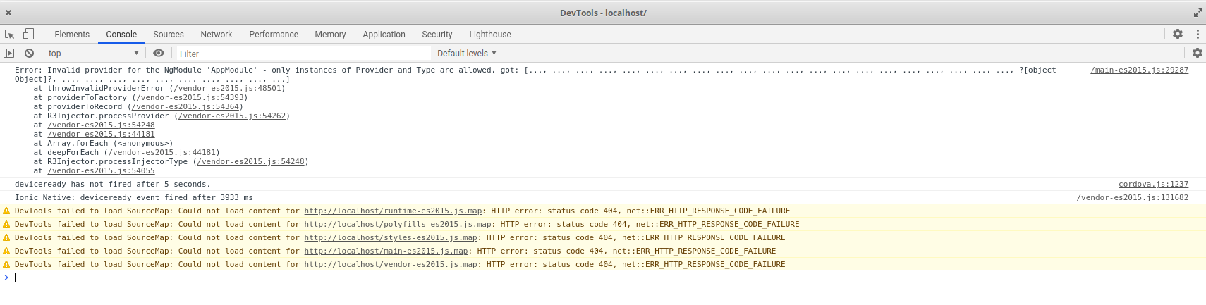 Error Invalid Provider For The Ngmodule Appmodule Only Instances Of Provider And Type Are