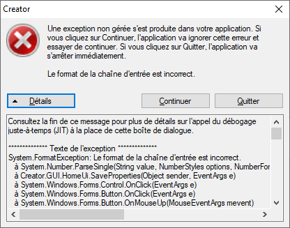 NumberFormat Error when trying to create a new test · Issue #106 ...