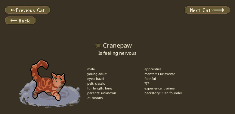 bug with the apprentices · Issue #953 · ClanGenOfficial/clangen · GitHub