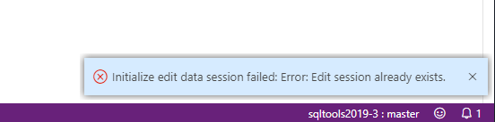 Edit data fails on relaunch · Issue #8611 · microsoft/azuredatastudio · GitHub