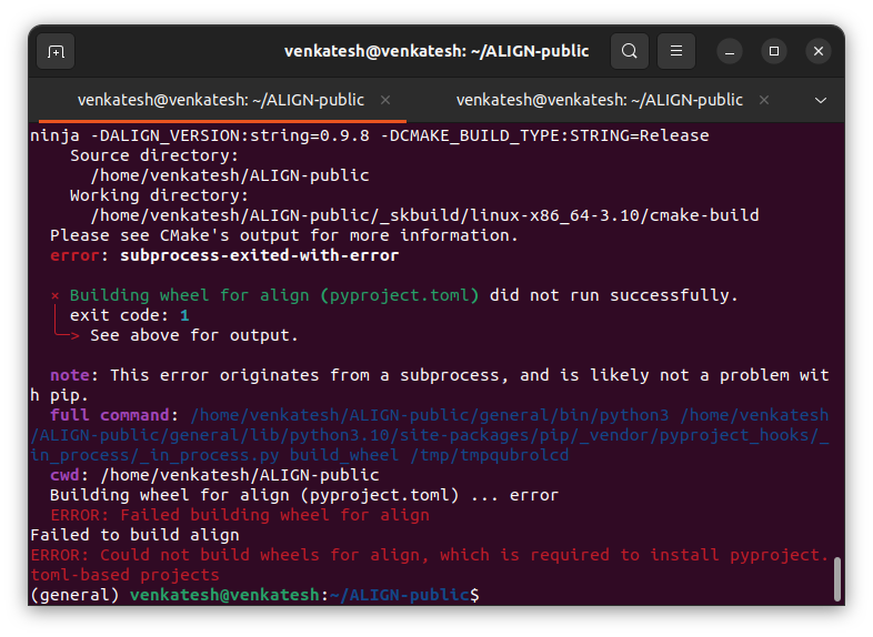 Issues while installing ALIGN as a user · Issue #1271 · ALIGN-analoglayout/ALIGN-public · GitHub