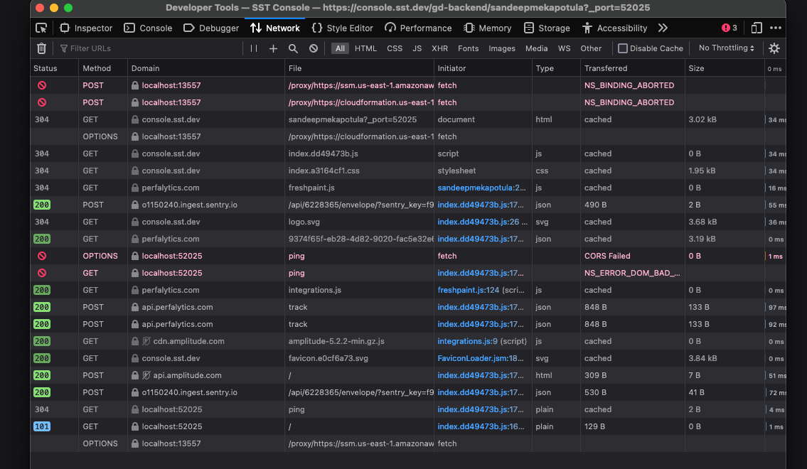 Console stuck "syncing metadata" · Issue #2438 · sst/sst · GitHub