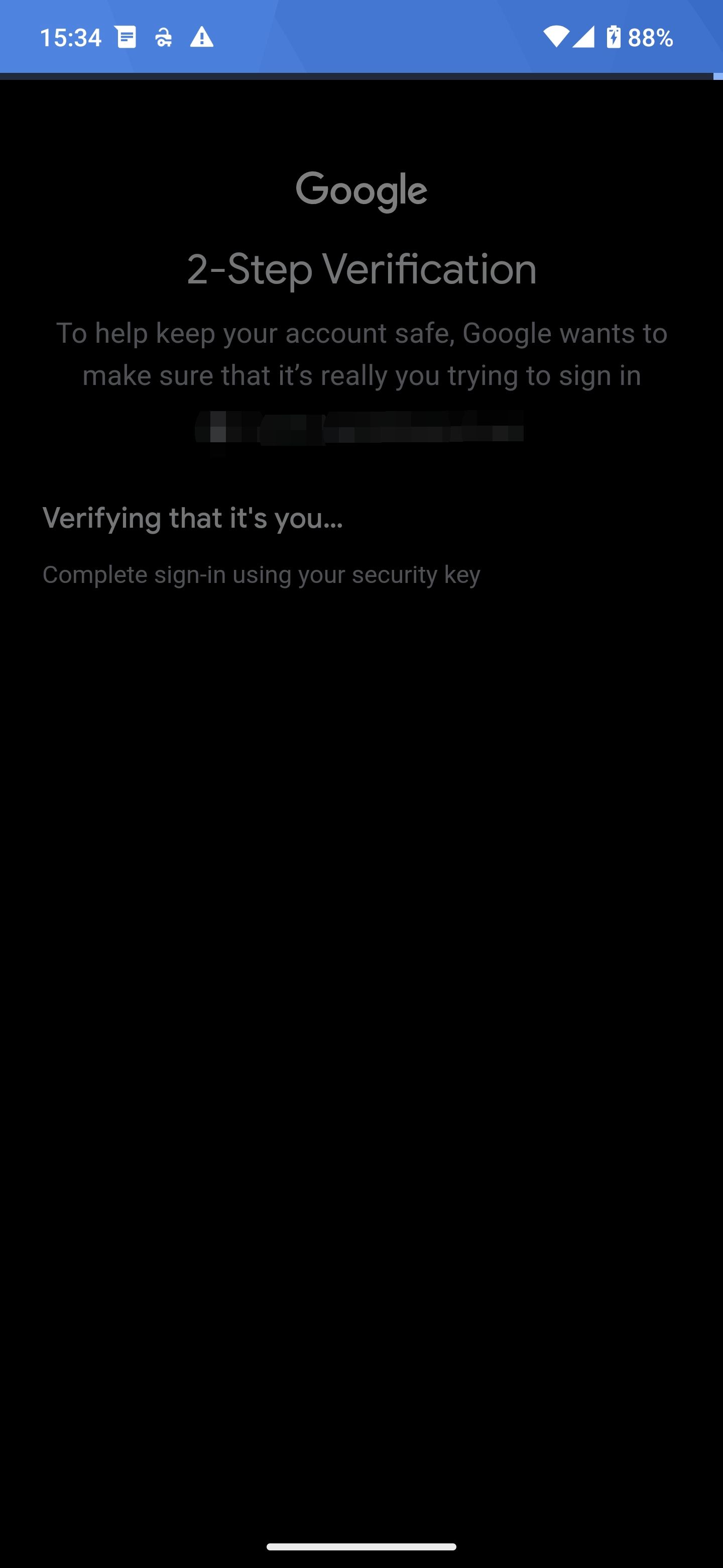 Stuck On Verifying Its You When Using Hardware Security Keys · Issue 2168 · Grapheneosos