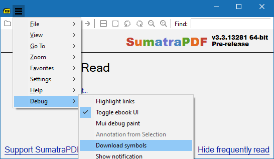 SumatraPDF crash, pre-release v3.3.13112 64-bit win10 20H2 19042.804 · Issue #1890 ...
