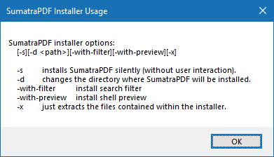 Have to override arguments when install from winget · Issue #1906 · sumatrapdfreader/sumatrapdf ...