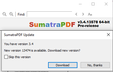 Update Daily Check signal · Issue #2015 · sumatrapdfreader/sumatrapdf · GitHub