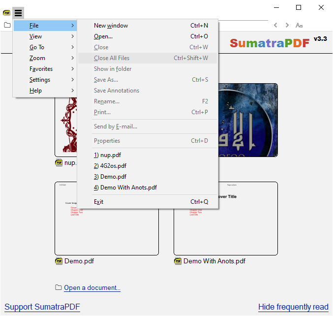 Add ability to display 'Home' screen with frequently read/pinned files · Issue #406 ...
