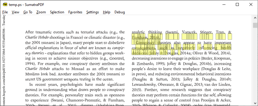 PDF files converted pdf->postscript->pdf using Ghostscript render with misaligned letters in ...