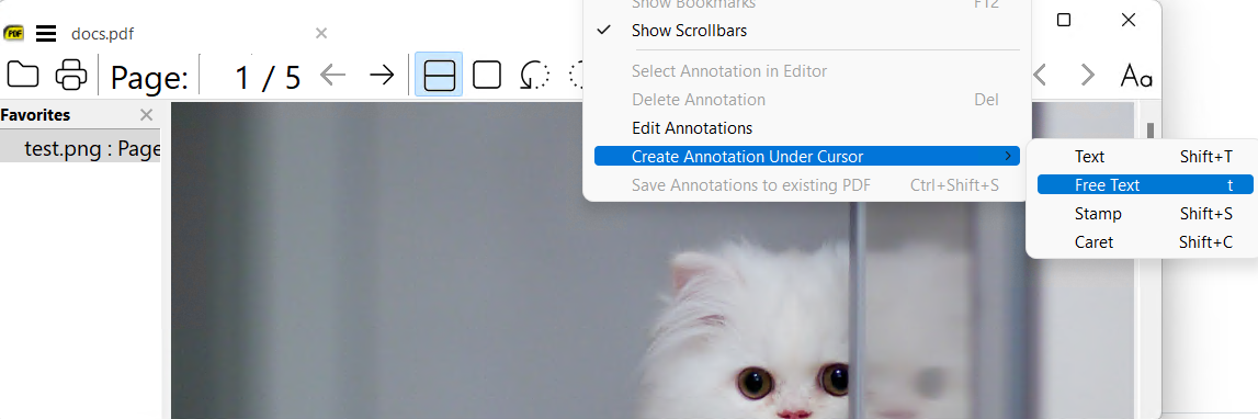 More keyboard shortcut for annotations · Issue #2002 · sumatrapdfreader/sumatrapdf · GitHub