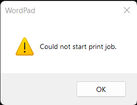 error message "couldn't get printer name" pops-up when canceling print ...