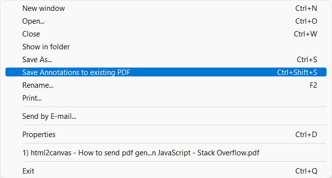 Request to add a shortcut key to save annotations · Issue #2531 · sumatrapdfreader/sumatrapdf ...