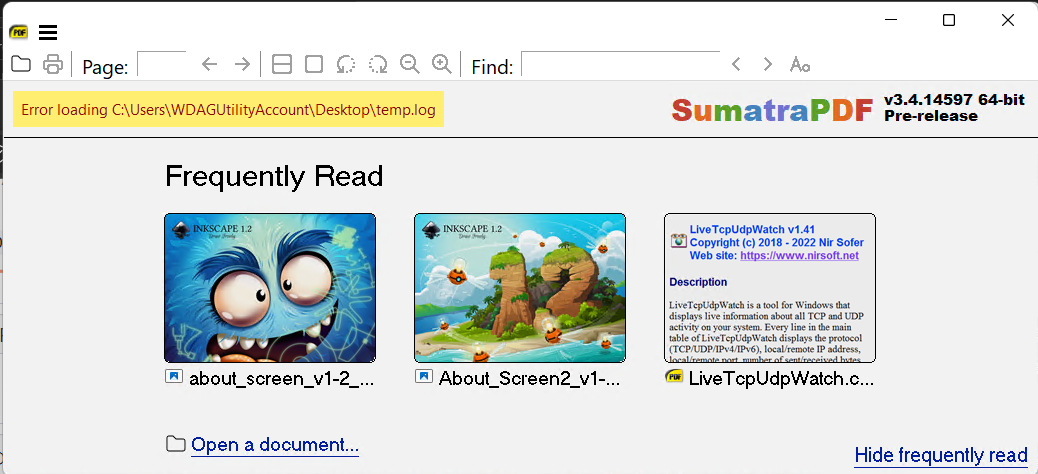 Viewing Plain Text - Regression · Issue #2576 · sumatrapdfreader/sumatrapdf · GitHub