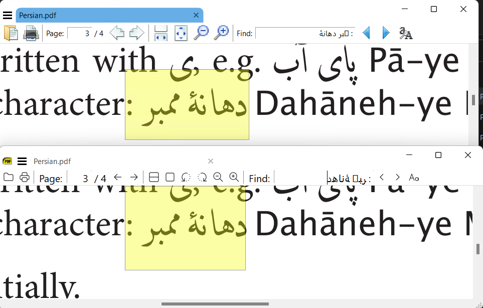 Problem in searching Farsi words · Issue #2631 · sumatrapdfreader ...