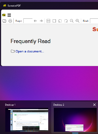 Sumatra window omnipresent in all the virtual desktops · Issue #2983 · sumatrapdfreader ...